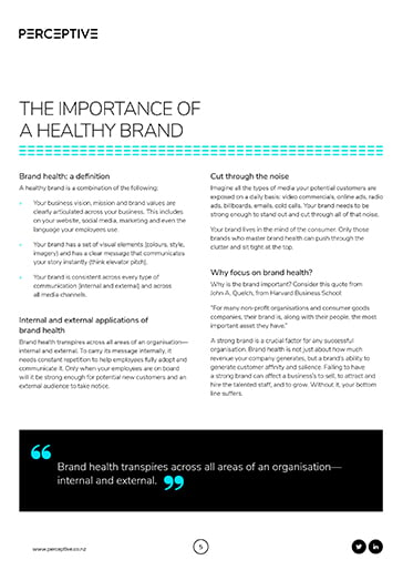Brand Health Check: how to measure and improve your brand health