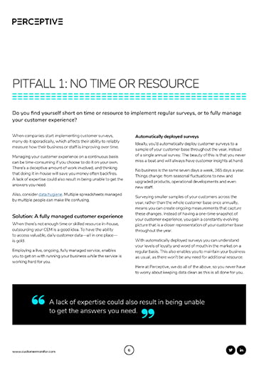 The Common Pitfalls of Customer Experience Management