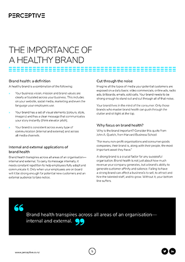 Brand Health Check: how to measure and improve your brand health